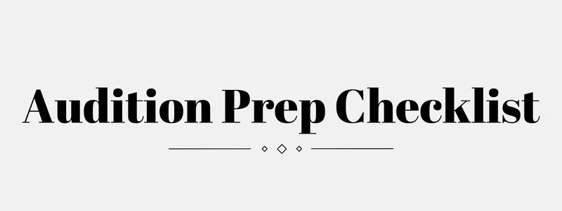 Audition Prep Checklist | Theatre Trip